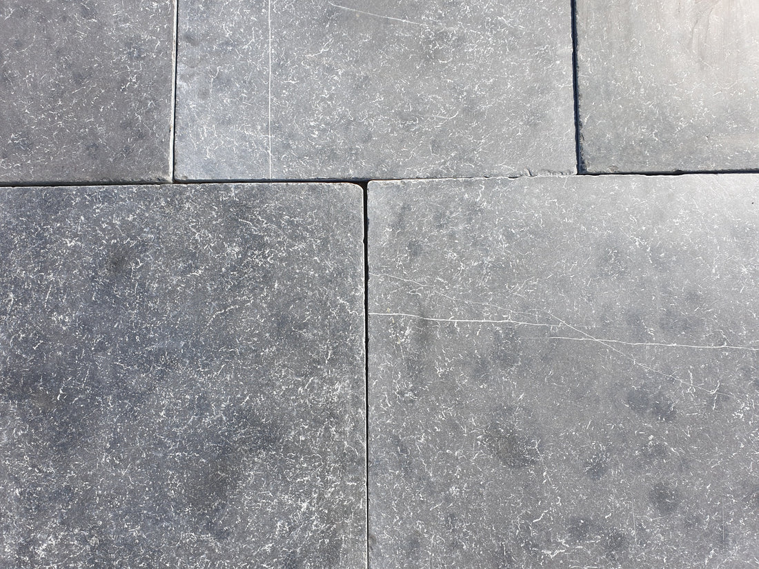 Antiqued Belgian Blue Limestone Tiles £40 Per Sqm Inc VAT – Garden Build